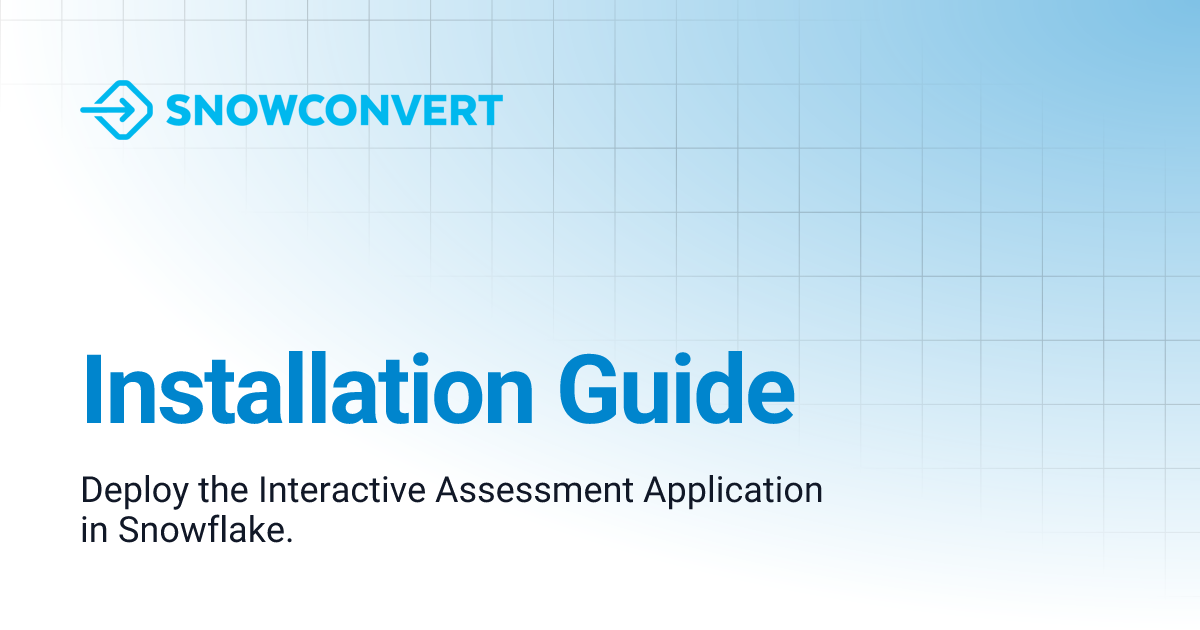 Installation Guide | Snowpark Migration Accelerator
