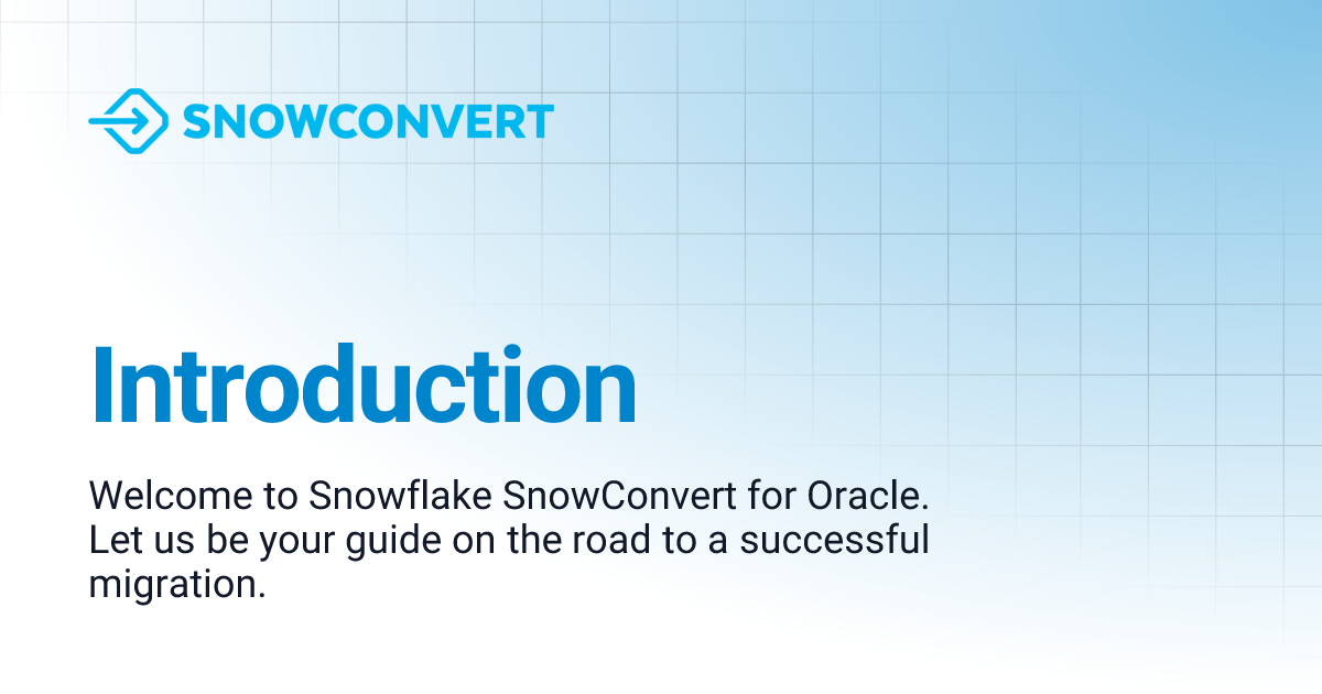 Introduction | SnowConvert (deprecated)