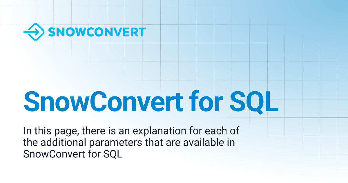 SnowConvert for SQL | SnowConvert (deprecated)